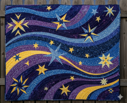 Embrace the Magic of the Starry Night Quilt - Quilted Dreams | Quilt ...